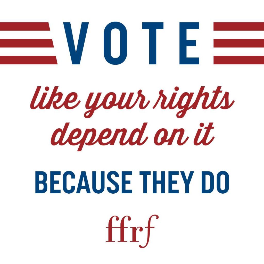 Vote Like Your Rights Depend On It Decal — Freedom From Religion Foundation